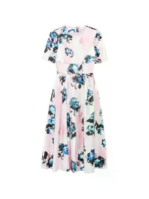 Stine Goya Floral-print Pleated Midi Dress