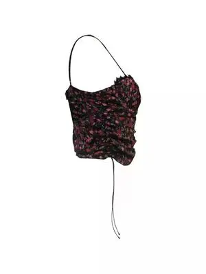 For Love & Lemons 2020s Floral Melrose Bustier Top