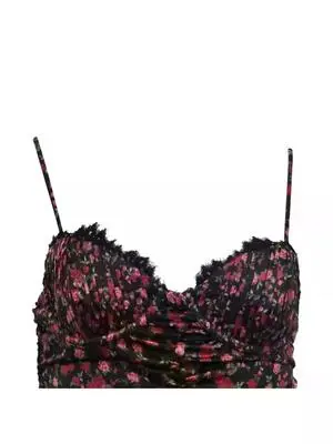 For Love & Lemons 2020s Floral Melrose Bustier Top