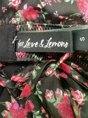 For Love & Lemons 2020s Floral Melrose Bustier Top