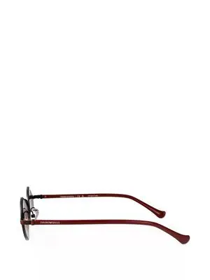 Emporio Armani Geometric-frame Sunglasses - Brown
