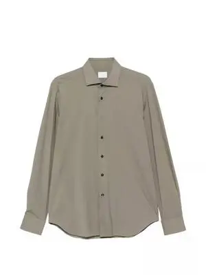 XACUS Spread-collar Button-up Shirt - Grey