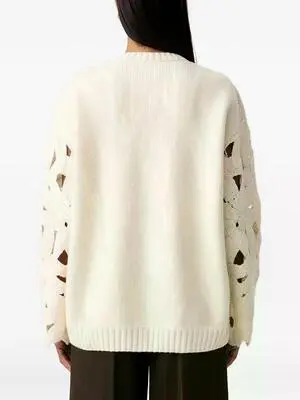 FRACOMINA Crochet-knit Cut-out Cardigan