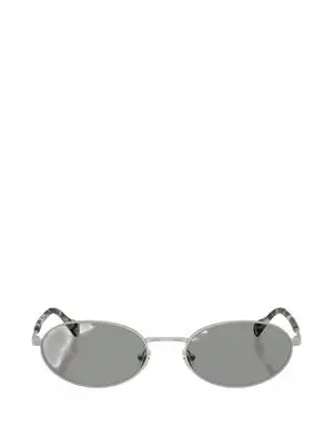 Emporio Armani Oval-frame Sunglasses - Silver