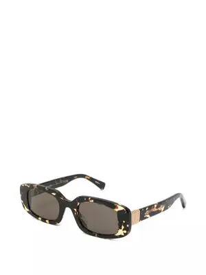 BVLGARI Rectangle-frame Sunglasses - Brown