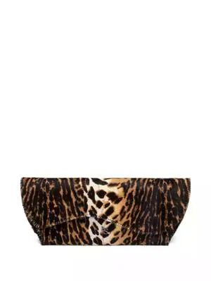 LE SILLA Leopard-print Clutch Bag