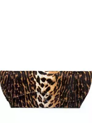 LE SILLA Leopard-print Clutch Bag