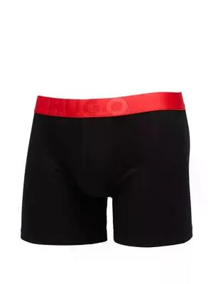 Hugo Logo-waistband Boxer Briefs - Black