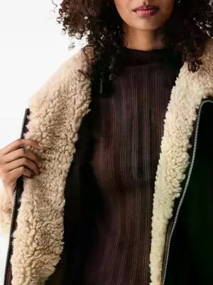 Marc O'polo Shearling-trim Suede Jacket