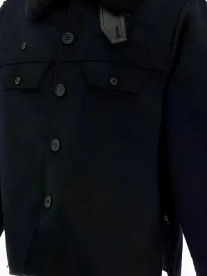 Junya Watanabe Shearling-collar Cashmere Jacket
