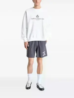 Sporty & Rich Varsity Crest Gym Shorts