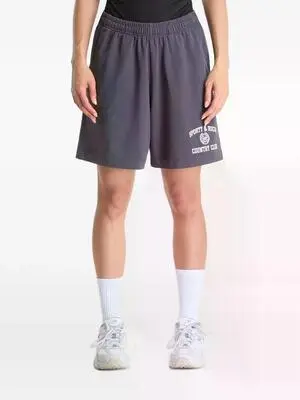 Sporty & Rich Varsity Crest Gym Shorts