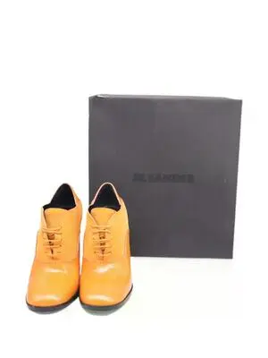 JIL SANDER Block-heel Lace-up Pumps