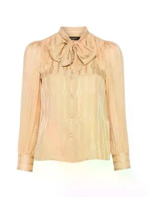 Gucci Interlocking G Chain Jacquard Shirt - Neutrals