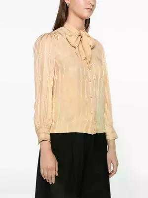 Gucci Interlocking G Chain Jacquard Shirt - Neutrals