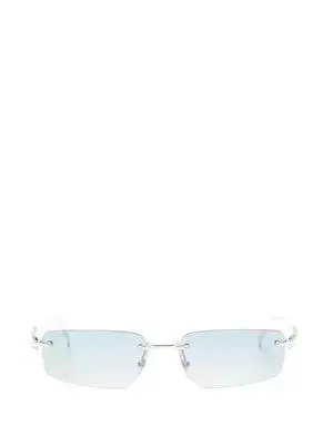 Cartier Clash De Rimless Rectangle-frame Sunglasses