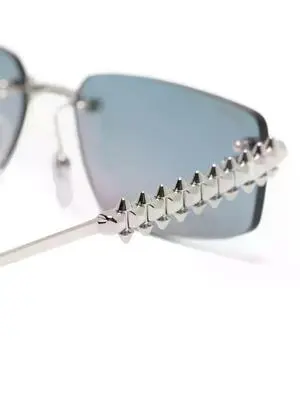 Cartier Clash De Rimless Rectangle-frame Sunglasses