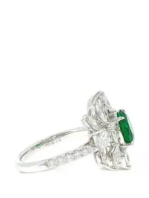 HYT JEWELRY Emerald And Diamond Ring
