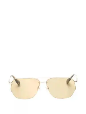 Jacquemus Aviador Geometric-frame Sunglasses - Gold