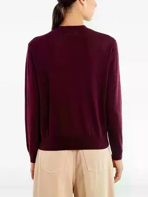 VICOLO Button-up Crew-neck Sweater