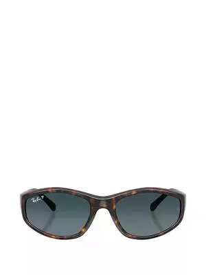 Ray-ban Tortoiseshell-effect Rectangle-frame Sunglasses