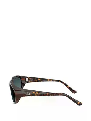 Ray-ban Tortoiseshell-effect Rectangle-frame Sunglasses