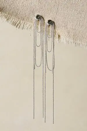 Free People Disco Veil Drop Studs