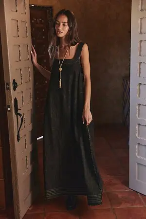 Free People Moonbay Apron Maxi Dress