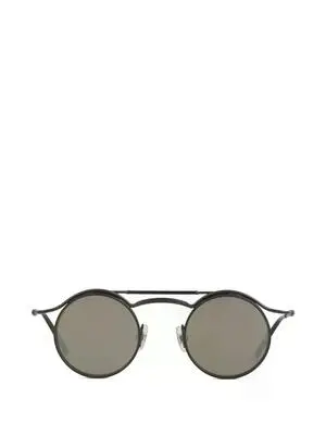 Matsuda Round-frame Titanium Sunglasses - Black