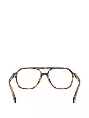 Versace Tortoiseshell-effect Pilot-frame Glasses