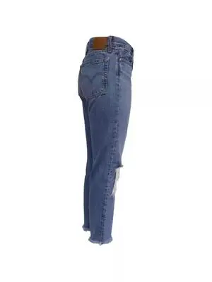 LEVI'S Wedgie Fit Distressed Jeans