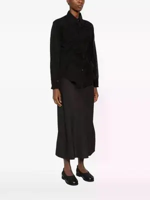 Our Legacy Jumble Ruched Long-sleeve Shirt
