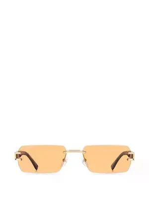 Dsquared2 Logo-plaque Rectangle-frame Sunglasses - Orange