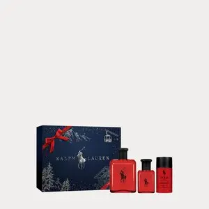 Ralph Lauren Polo Eau De Toilette 3-piece Set - Red