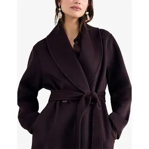 PHASE EIGHT Daisy Shawl-collar Double-face Wool-blend Midi Coat