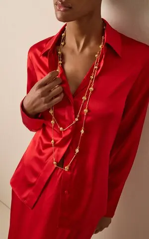 Sylvia Toledano Candies Brass Necklace