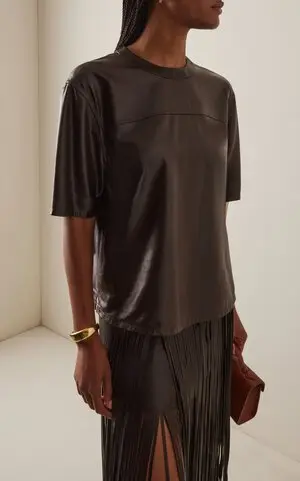 TWP Biggish Leather Tee