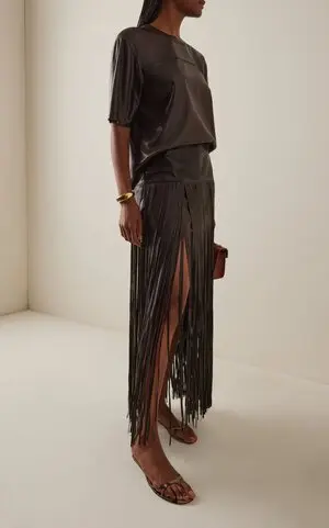TWP Biggish Leather Tee