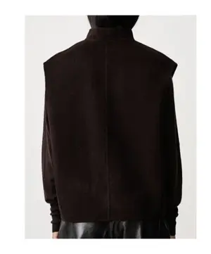 Soeur Stand Collar Wool Vest