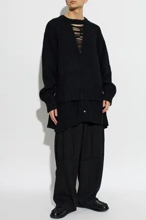 SONGZIO Combined-material Sweater