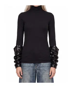 DARKPARK Ruffle-sleeve T-shirt