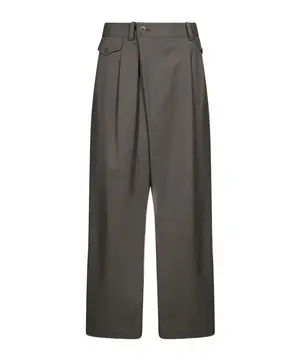Issey Miyake High-waist Straight-leg Trousers