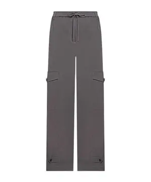 TWINSET Logo Casual Pants - Gray