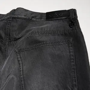 Gucci Washed Cotton Nylon Denim Pants