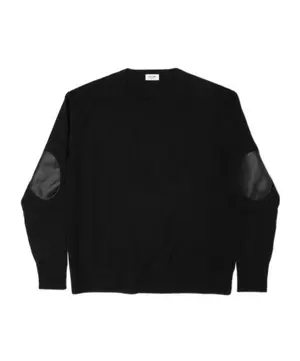 Celine Classic Elbow-patch Crewneck - Black