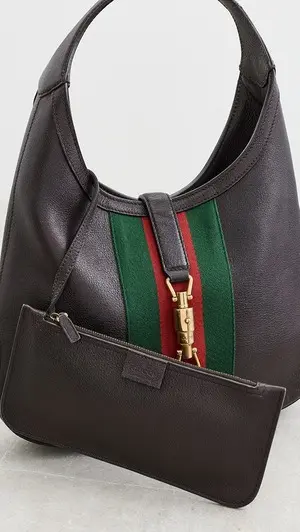 Shopbop Gucci Jackie Calfskin Leather Shoulder Bag