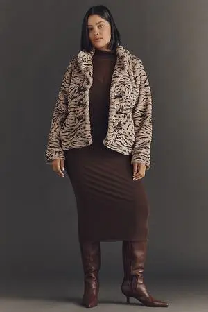 HUTCH Plus Tiffy Faux Fur Coat Jacket