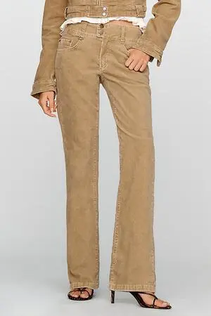 PILCRO Billy Low Rise Bootcut Jeans - Tan