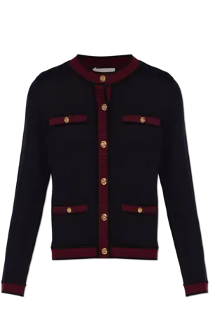 Tory Burch Wool Cardigan With Pockets