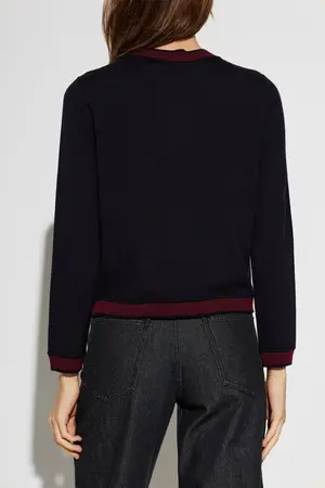Tory Burch Wool Cardigan With Pockets